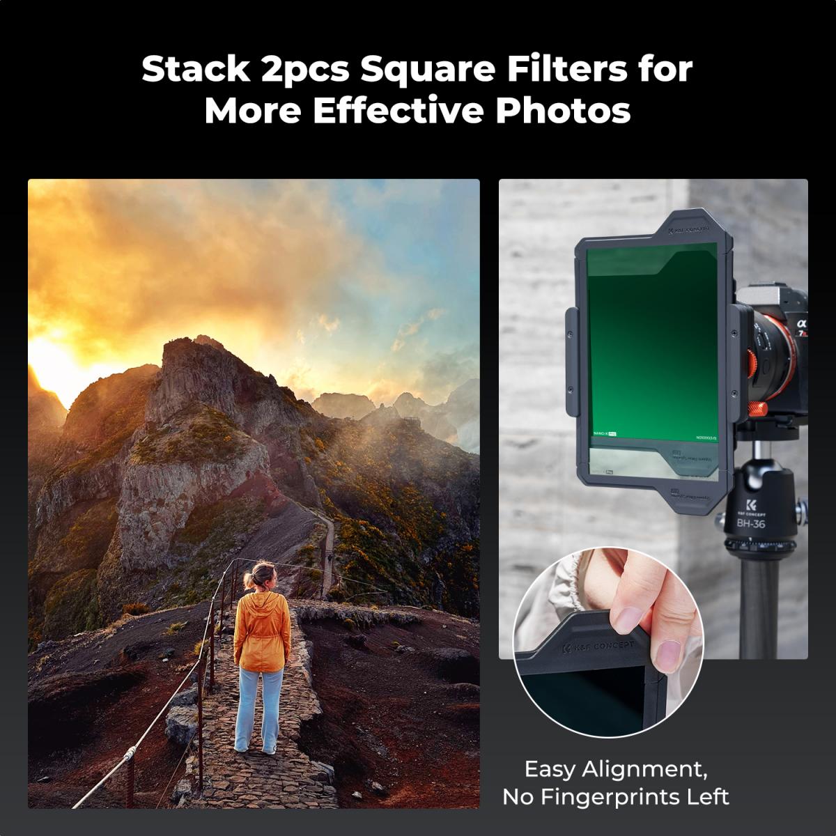 Square Cpl Filter 100 95 67/72/77/82 K&F Concept - K&F Concept