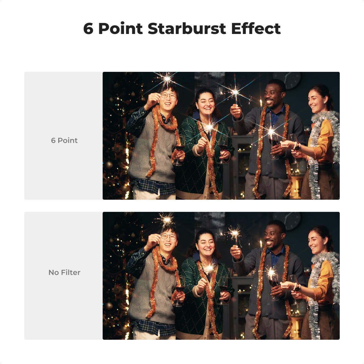 82mm Star Filters 3pcs Set 4+6+8 Points Nano-K Series - K&F Concept