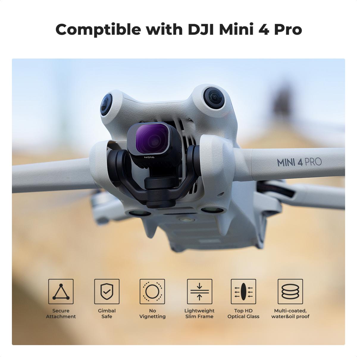 DJI Mini 4 Pro 8 Pack Filter Set UV+CPL+ND8+ND16+ND32+ND64+ND128+ND256 ...