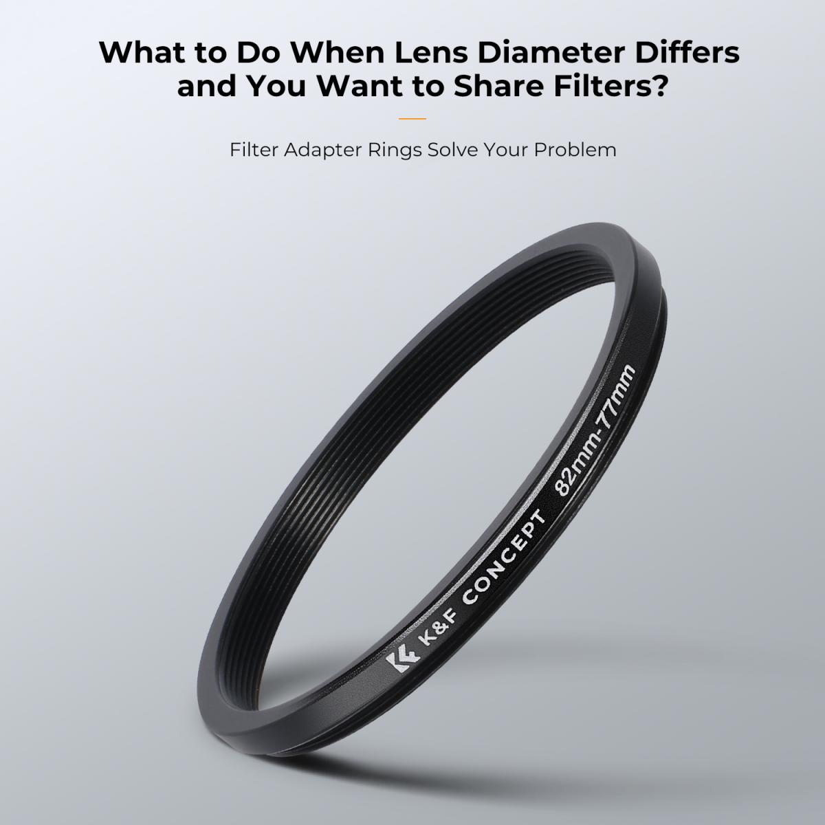 Lens Filter Step Down Ring 11 In 1 - K&F Concept